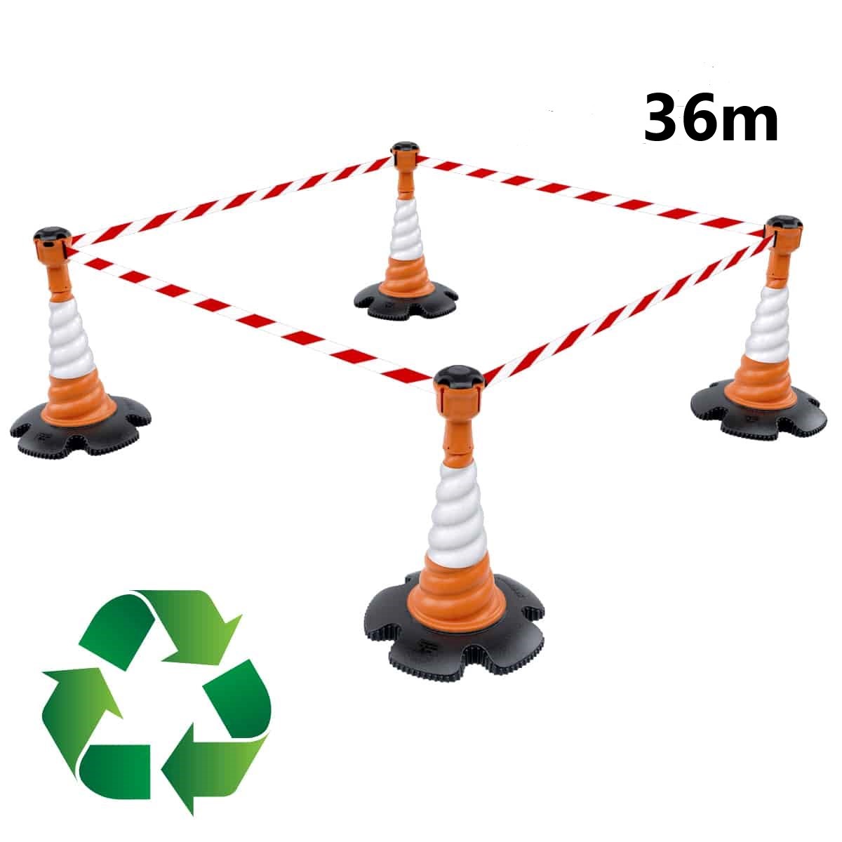 Skipper 36m cone topper barrier kit | Toyota Material Handling UK